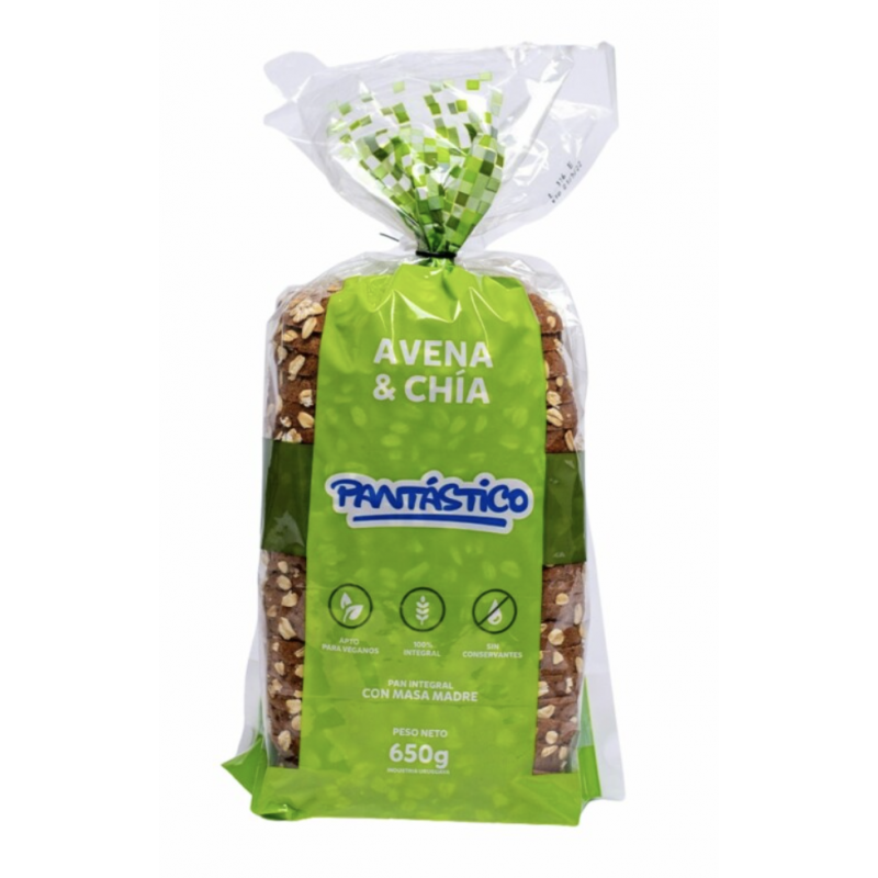 PAN DE AVENA Y CHÍA 650g PANTASTICO